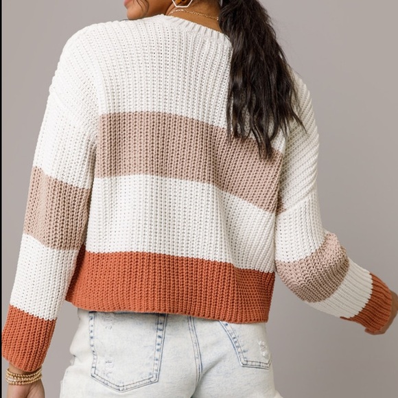moon & madison | Sweaters | Moon Madison Color Block Neutral Super Soft ...